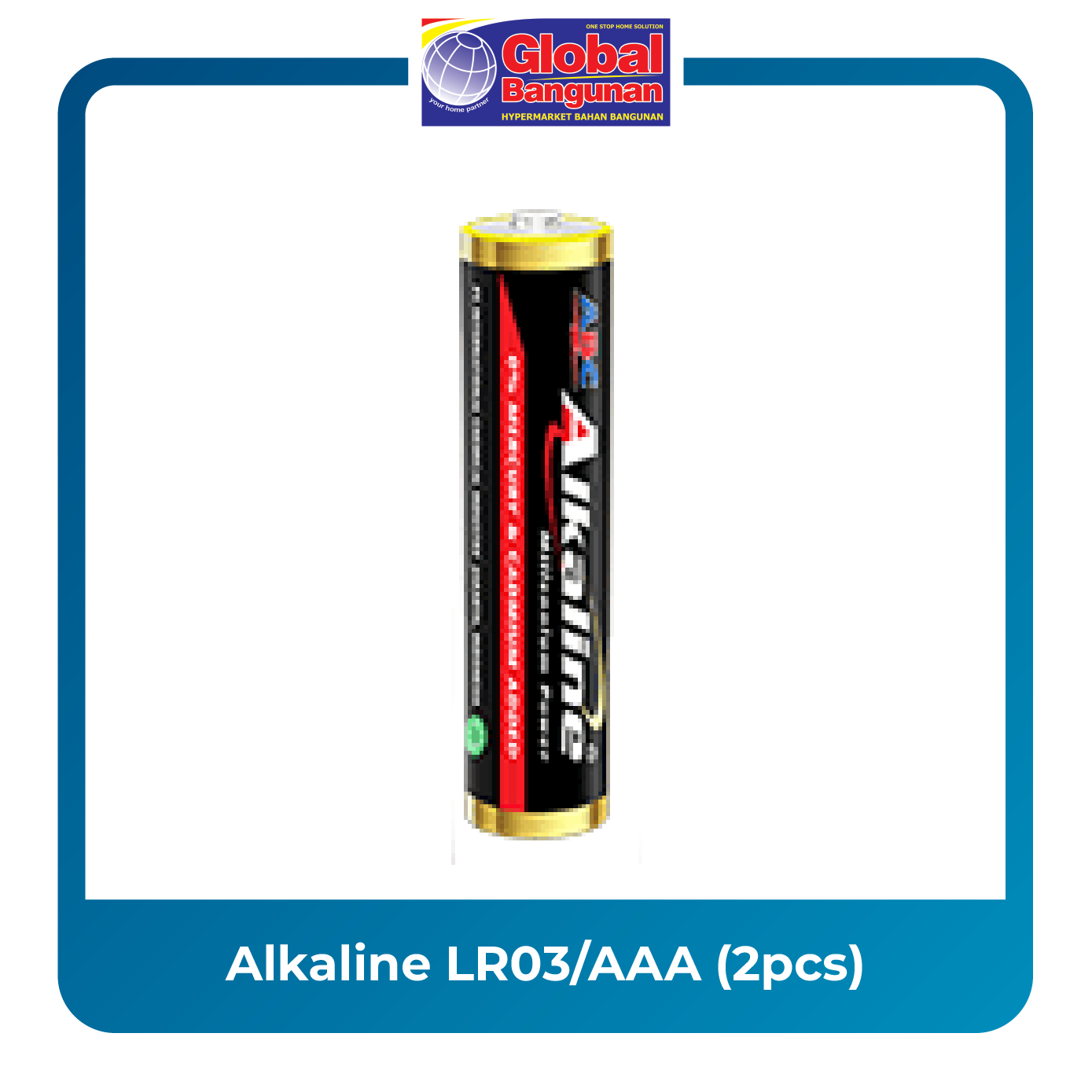 BATERAI ALKALINE LR-03 2B MP AAA 2pcs - ABC - globalbangunan Store