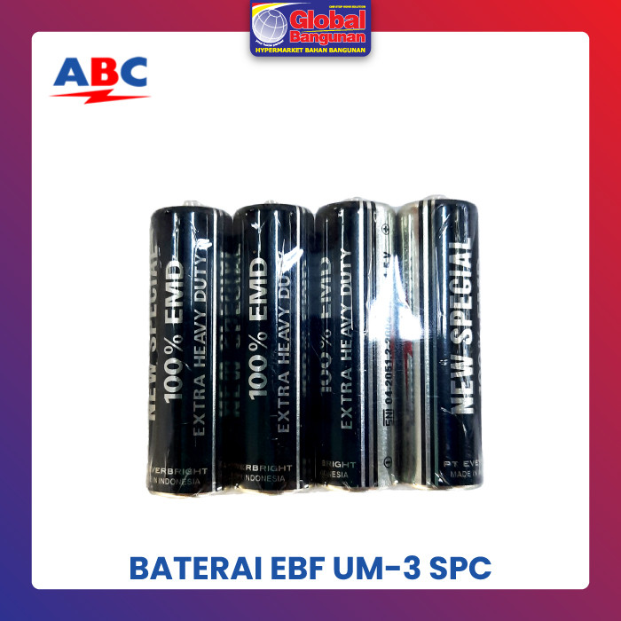 BATERAI EBF UM-3 SPC 4pcs - ABC - globalbangunan Store