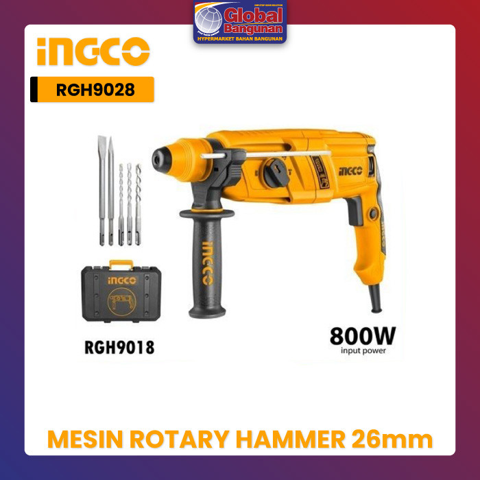 RGH9028 MESIN ROTARY HAMMER 26mm - INGCO - globalbangunan Store